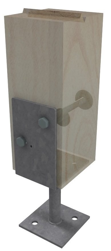 Half Stirrup Post Anchors - Pryda